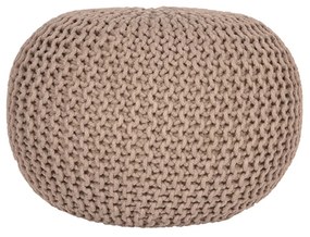 LABEL51 pletený puf GEBREID béžový M Color: Beige SH-24.047