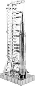 Metal Earth 3D Puzzle Apollo Saturn V s rampou / 26 dílků / od 14 let