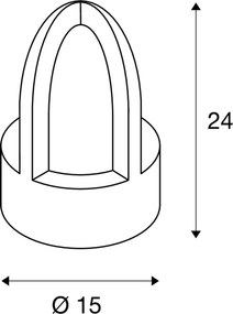 LA 229430 Venkovní svítidlo Cone  230V E14 40W IP54 - BIG WHITE (SLV)