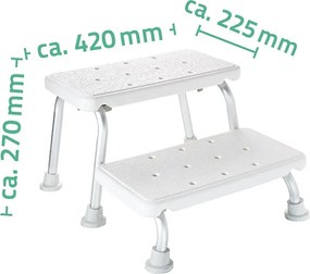 A0102001 Stolička dvoustupňová, nosnost 150 KG