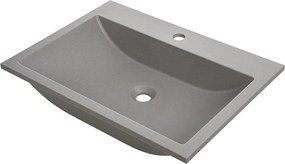 Laveo Albano, granitové umyvadlo 600x440x122 mm, šedá, LAV-VGA1510T