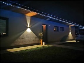 Venkovní nástěnné LED svítidlo MANTRA DAVOS tmavě šedá 3000K IP54 2x6W