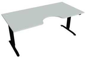 Hobis Motion Elektr. nastavitelný stůl 180x90 - HOBIS ERGO MOTION MSE 2 1800 Dekor stolové desky: šedá, Barva kovové podnože: černá