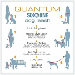 Kurgo® Quantum 2.0 Vodítko pro psy, oranžová