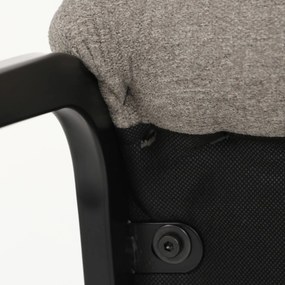 Autronic Židle jídelní, béžová látka, černé kovové nohy DCL-438 BR2