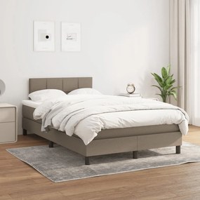 Box spring postel s matrací taupe 120x190 cm textil 3269727