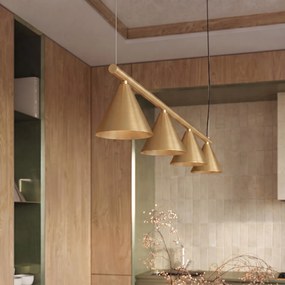 Sollux Lighting Lustr NOX 4L zlatý