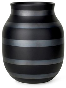 Černá keramická váza ø 16 cm Omaggio - Kähler Design