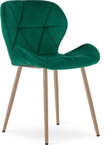 Jídelní židle MANGO VELVET, zelená