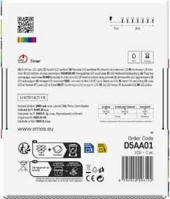 Vánoční osvětlení EMOS D5AA01 ZY2163 96LED řetěz 10m kuličky RGB 64 programů svícení