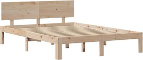 Rám postele s čelem 140 x 190 cm masivní borovice 3306078