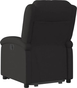Zvedací polohovací křeslo černé textil 3204166