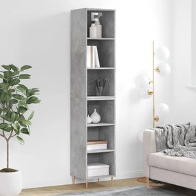 vidaXL Skříň highboard betonově šedá 34,5x32,5x180 cm kompozitní dřevo