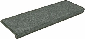 Schodové rohože 30 ks 65 x 21 x 4 cm tmavě zelené s obdélníkovým okrajem 3365773