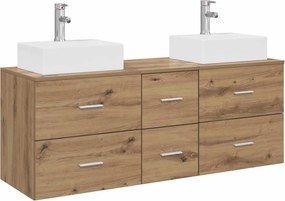 Sada koupelnových skříněk 3 ks Dub artisan 49,5 x 41 x 62,5 cm 3405850