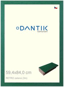 DANTIK rámeček 59,4x84 | RETRO zelená (Plexi Čiré)