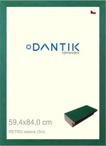 DANTIK rámeček 59,4x84 | RETRO zelená (Plexi Čiré)