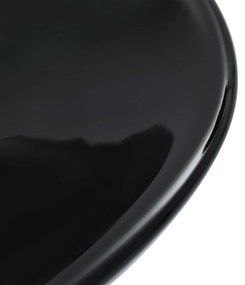 vidaXL Umyvadlo 58,5 x 39 x 14 cm keramické černé