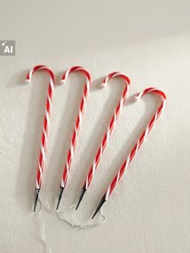 Sinsay - Dekorativní stojací LED lampy s vánočním motivem - červená