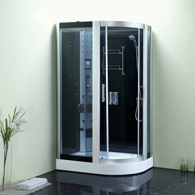 BPS-koupelny Hydromasážní box HYD-Michele 120 SA P, 120x85 pravý se saunou