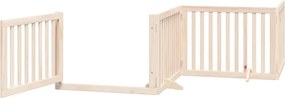 Zábrana pro psy s dvířky skládací 12 panelů 960 cm topol 3155668