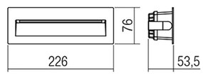 Redo 9092 nástěnné LED svítidlo Igor tmavě šedé, 6W, 3000K, 22,6cm