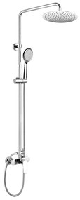 Mereo Mereo, Nástěnná sprchová baterie Viana 150mm se sprch. soupravou, ruční a talířovou slim sprchou o 200 mm, CBE60104SC