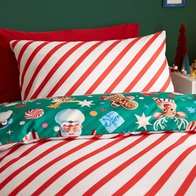 Zelené povlečení na dvoulůžko 200x200 cm Christmas Icons – Catherine Lansfield