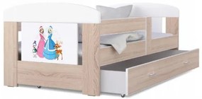 Dětská postel 160 x 80 cm FILIP BOROVICE vzor PRINCEZNY Rozměry postele: 160x80 cm
