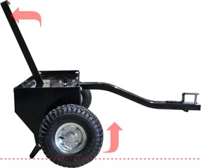 Wiltec Provzdušňovač trávníku 90 cm pro traktor.  sekačky s pojezdem, s pracovní hloubkou 7,6 cm, ocelový provzdušňovač trávníku s přípojkou pro zahradní traktor WILTE05