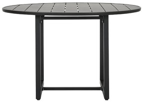 OnaDnes -20% House Doctor Černý kovový zahradní stůl Helo 120 cm