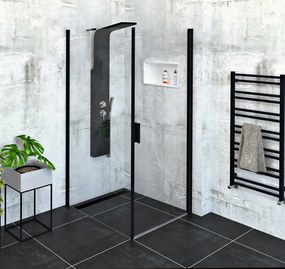 Polysan, Zoom Line Black obdélníková sprchová zástěna 900x1000mm L/P varianta, ZL1290BZL3210B