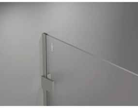 Mexen Lunar, sprchová stěna pravá 120 x 200 cm, průhledná 8 mm, broušený nikl, 830-120-000-97-00-P