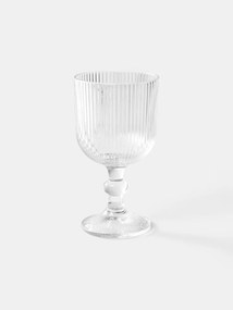 Sinsay - Rýhované sklenice na stopce 4 pack - clear
