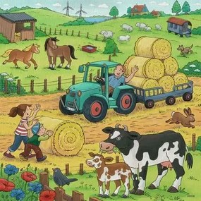 Ravensburger Práce na farmě / 3x49 dílků / od 5 let