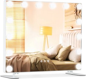 Costway Hollywood Makeup Mirror s osvětlením a Smart Touch Control Desk Mirror