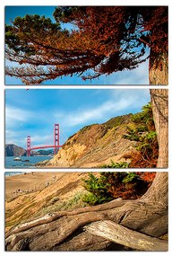 Obraz na plátně - Golden Gate Bridge - obdélník 7922B (90x60 cm  )