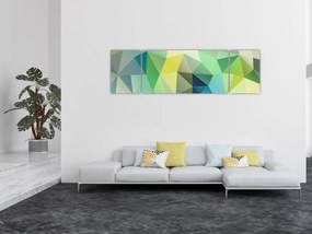 Obraz geometrické abstrakce (170x50 cm)