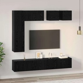 Sestava TV skříněk 8 ks Černý dub Kompozitní dřevo 3393280