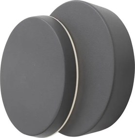 NV 810067 Venkovní nástěnné svítidlo GRAVITY tmavě šedý hliník akrylový difuzor LED 12W 3000K 220-240V rotační IP54 - NOVA LUCE