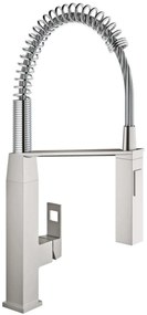 Grohe Eurocube - Dřezová baterie s flexibilním ramenem a sprškou, supersteel 31395DC0