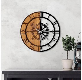 Asir Nástěnné hodiny pr. 56 cm 1xAA dřevo/kov 539TNL1153