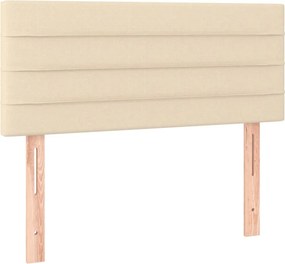 Box spring postel s matrací krémová 120x190 cm textil 3269735