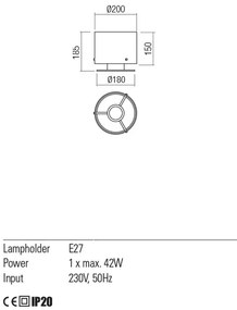 Redo Stolní lampa Lou, ø20cm