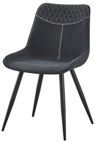 Čalouněná židle černá SYLVARO