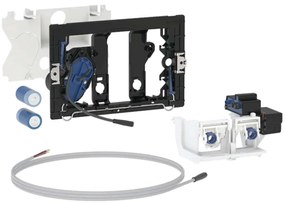 Geberit - Elektronické ovládání splachování WC, bateriové napájení, pro externí tlačítko, 2-činné splachování 115.885.00.6