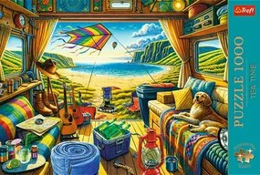 Trefl - Puzzle - Premium Plus Tea Time: Cestování karavanem / 1000 díl