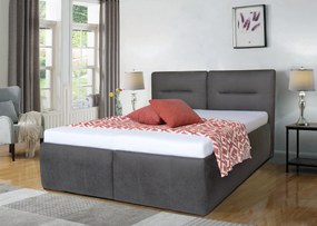 Postel INEZA 2 180cm vč. roštu a ÚP M01 ekokůže bílá, výška: 107 cm, šířka: 180 cm, hloubka: 220 cm
