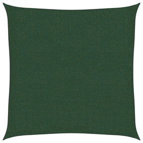 Stínící plachta 160 g/m² tmavě zelená 2,5 x 2,5 m HDPE 311438