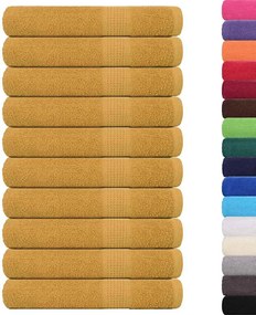 Ručníky FROGN 10 ks zlaté 100x200 cm 360 g/m² 136820